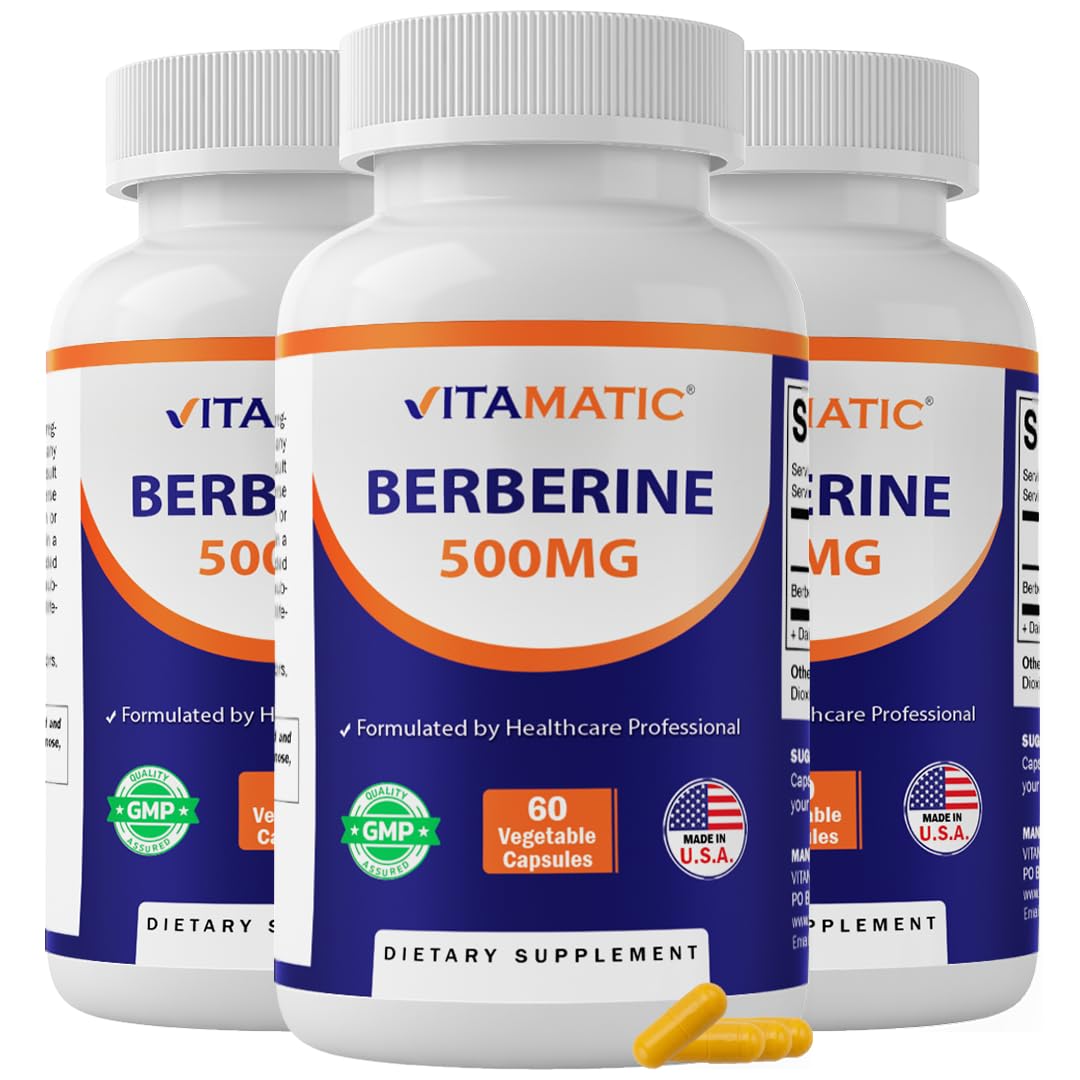 Vitamatic berberine HCl capsules benefits