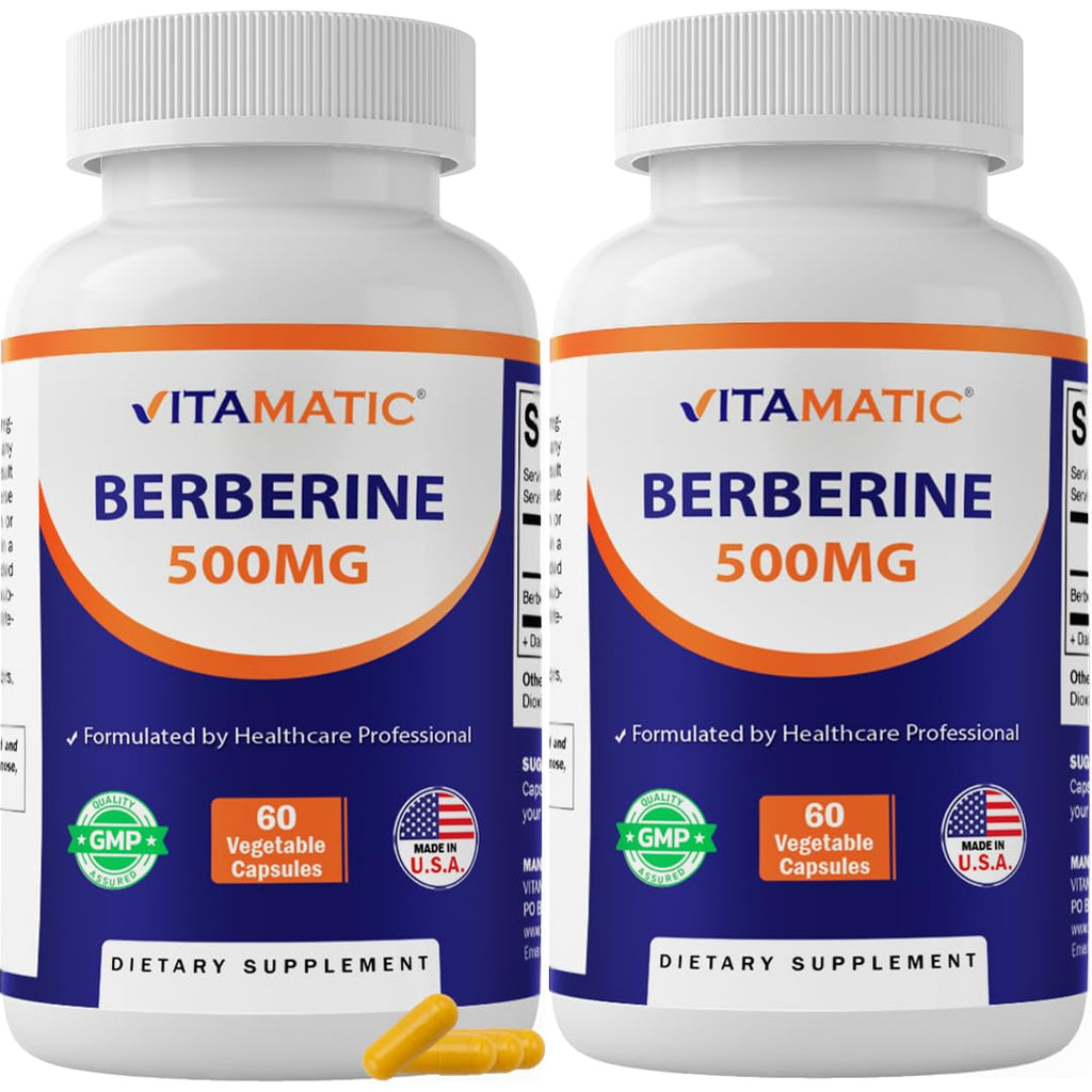 Vitamatic berberine HCl capsules for wellness