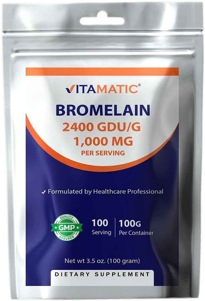 Vitamatic bromelain digestive enzyme supplement