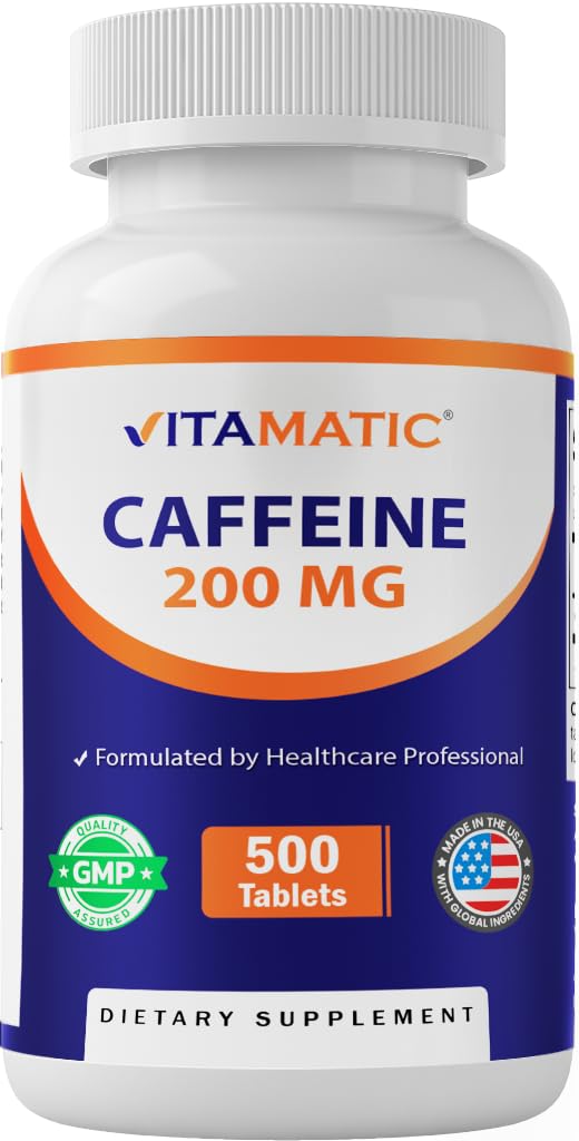 Vitamatic caffeine tablets for energy