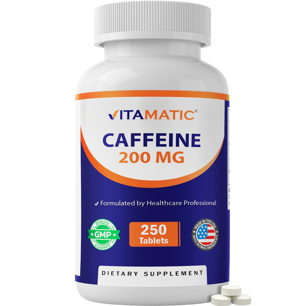 Vitamatic caffeine tablets for energy