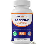 Vitamatic caffeine tablets for energy