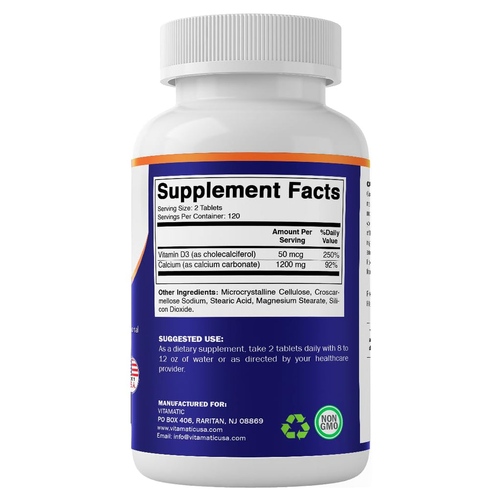 Vitamatic calcium with vitamin D for immunity