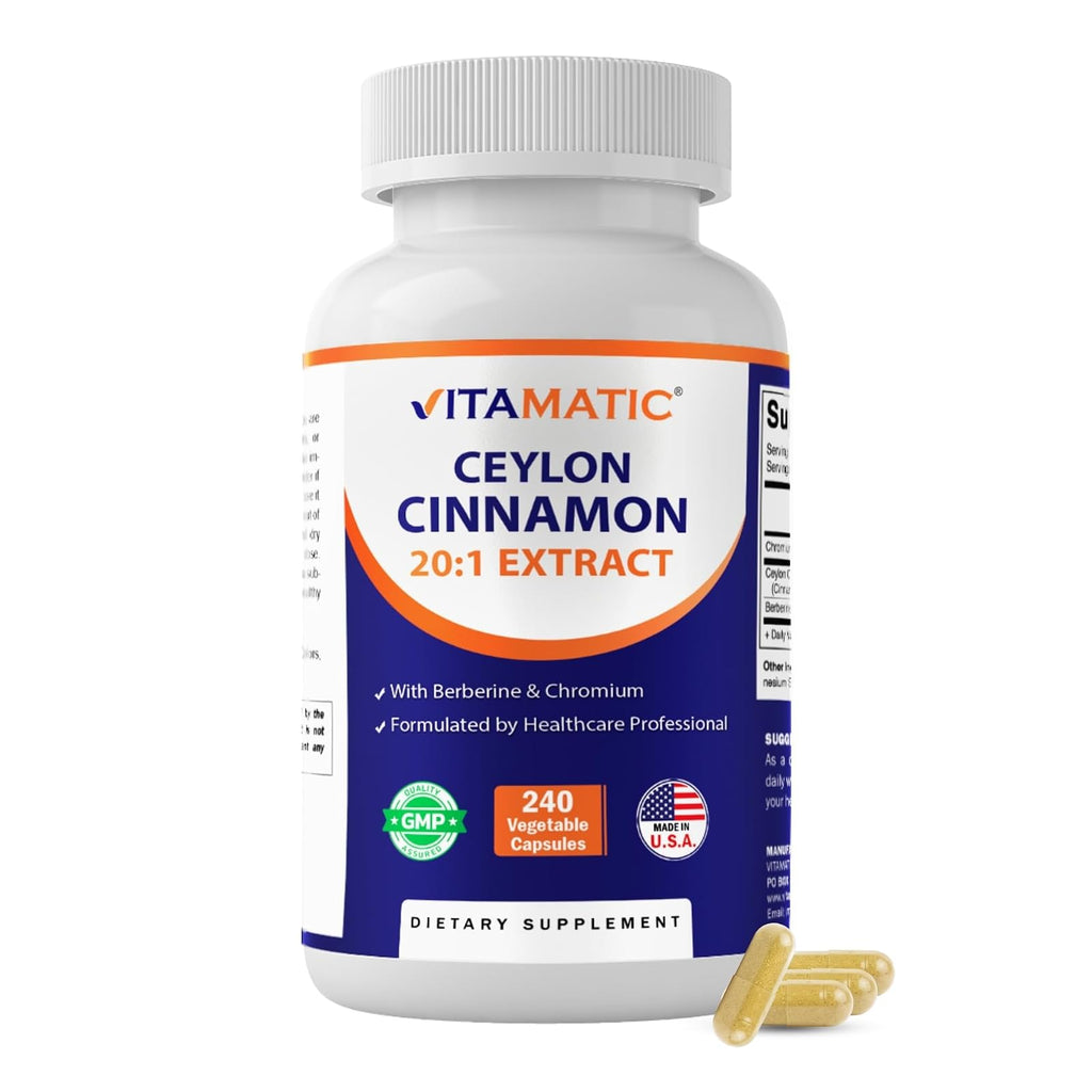 Vitamatic ceylon cinnamon capsules benefits