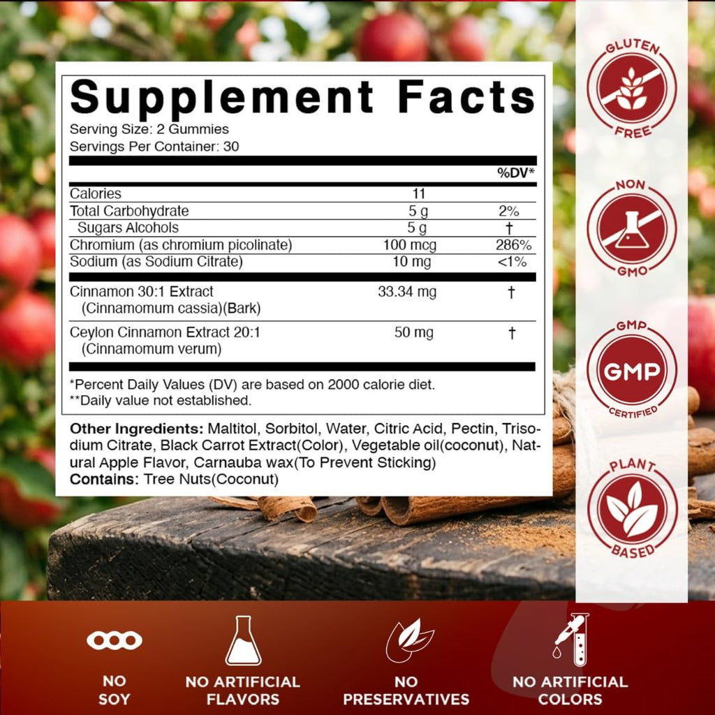 Vitamatic chromium supplement for energy