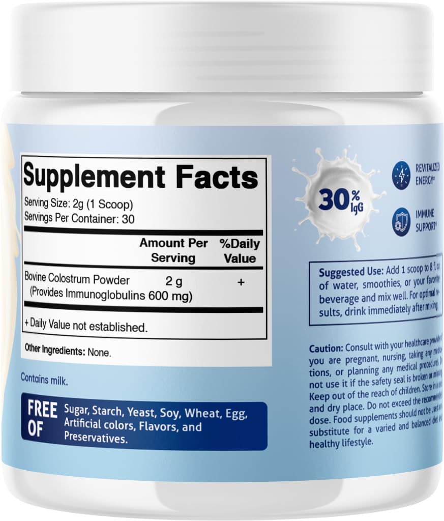 Vitamatic colostrum for energy and recovery