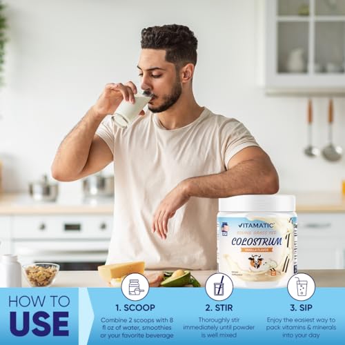 Vitamatic colostrum for enhanced performance