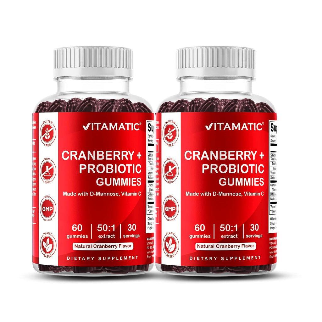 Vitamatic Cranberry probiotic gummies