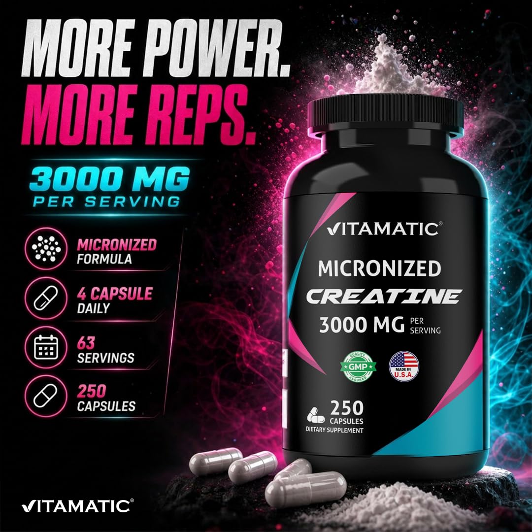 Vitamatic creatine for athletic performance
