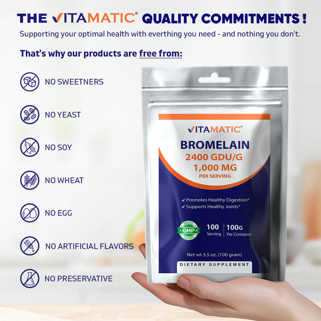 Vitamatic digestive enzymes for better absorption