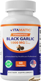 Vitamatic fermented black garlic capsules