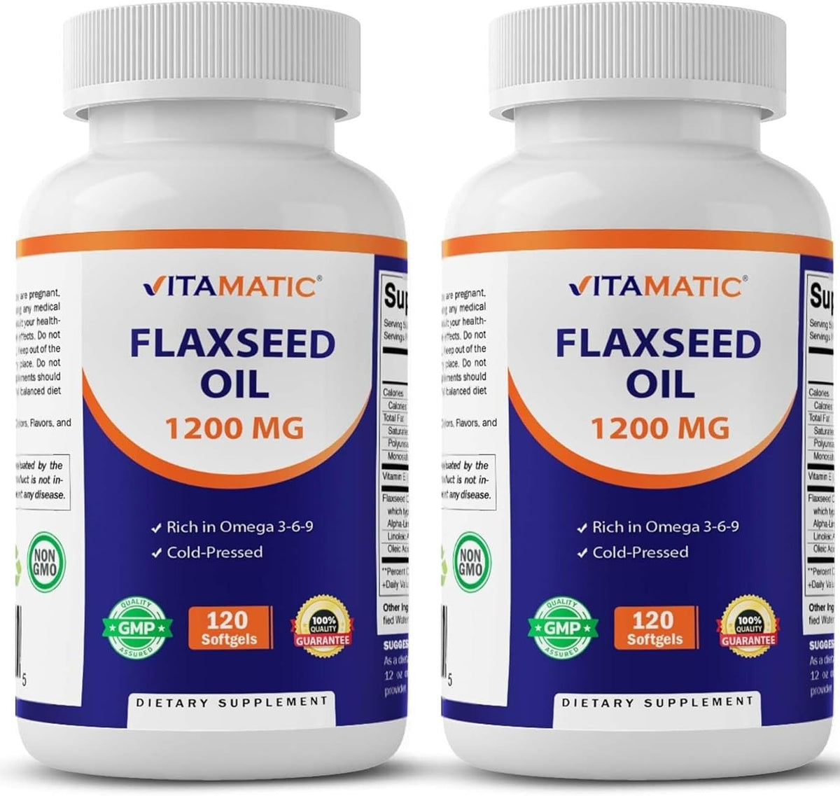 Vitamatic flaxseed oil softgels