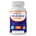Vitamatic folic acid vegetarian tablets