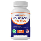 Vitamatic folic acid vegetarian tablets