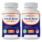 Vitamatic folic acid vegetarian tablets