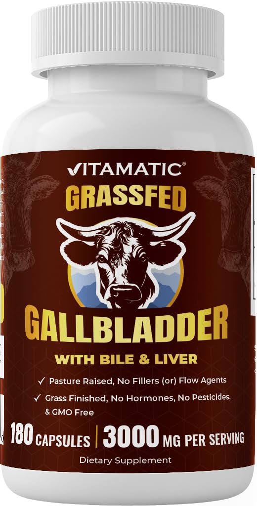Vitamatic grass-fed beef gallbladder capsules