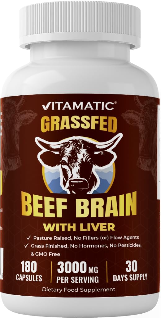 Vitamatic grass-fed beef liver capsules