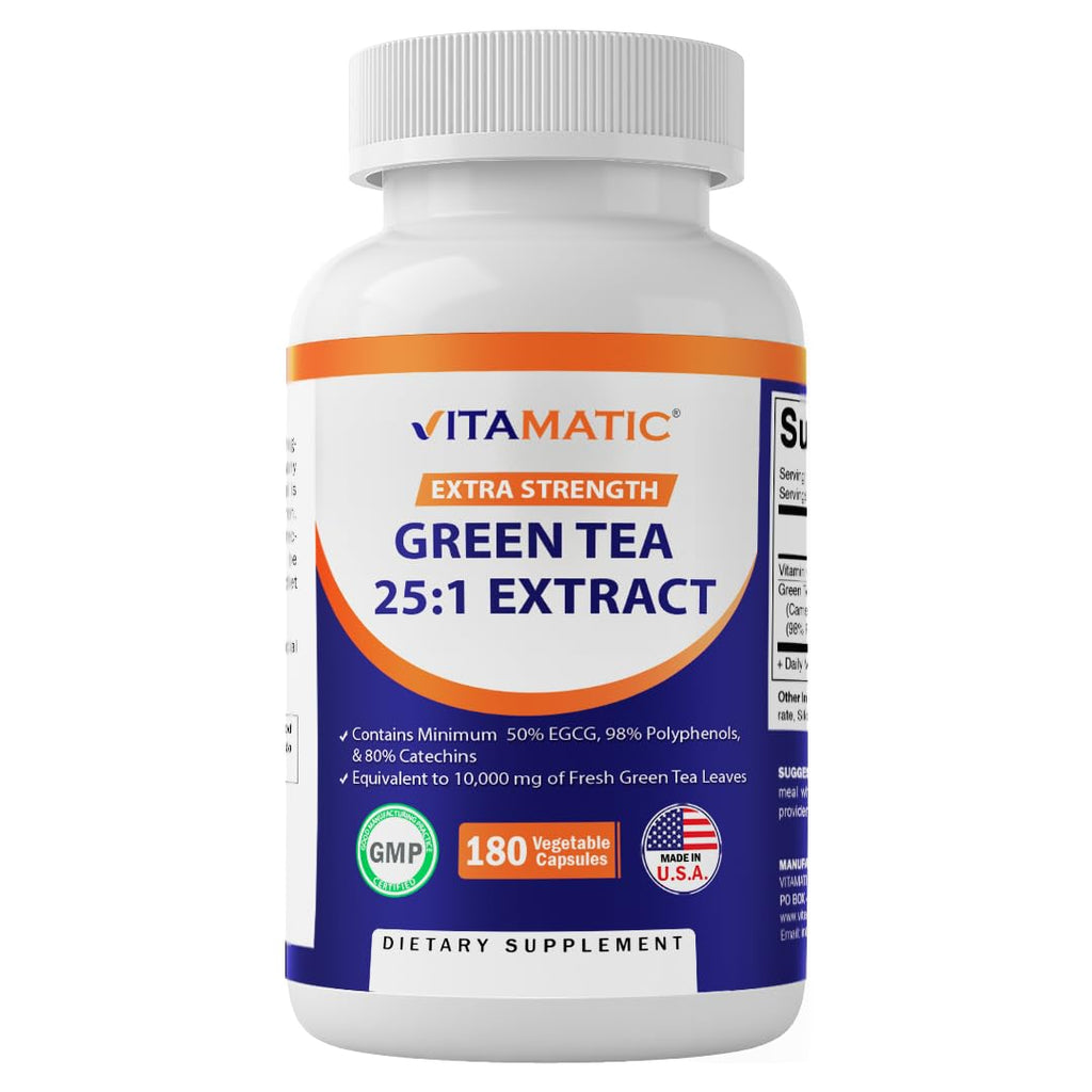 Vitamatic green tea extract capsules