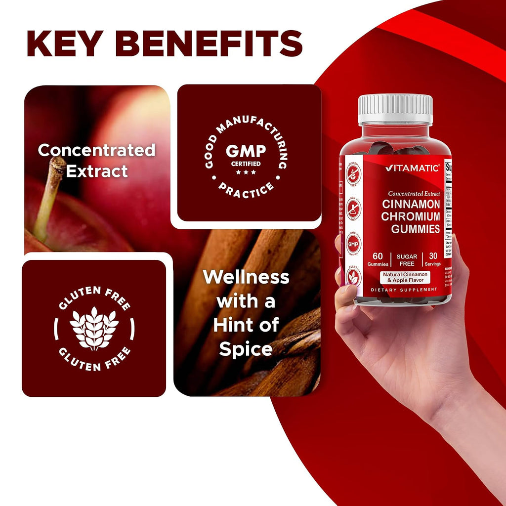 Vitamatic gummies for blood sugar support