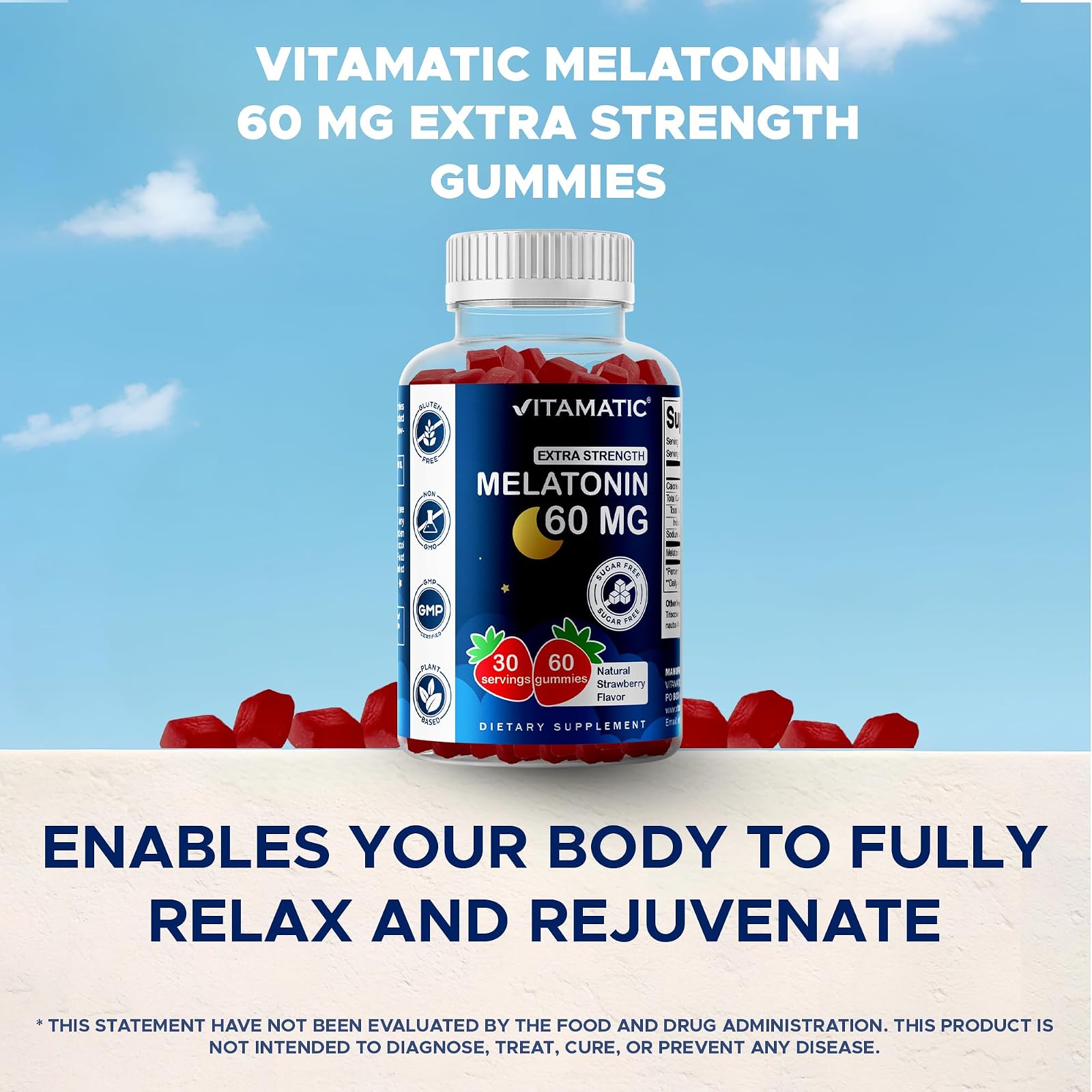 Vitamatic gummies for improved sleep quality