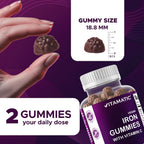 Vitamatic gummies for iron deficiency
