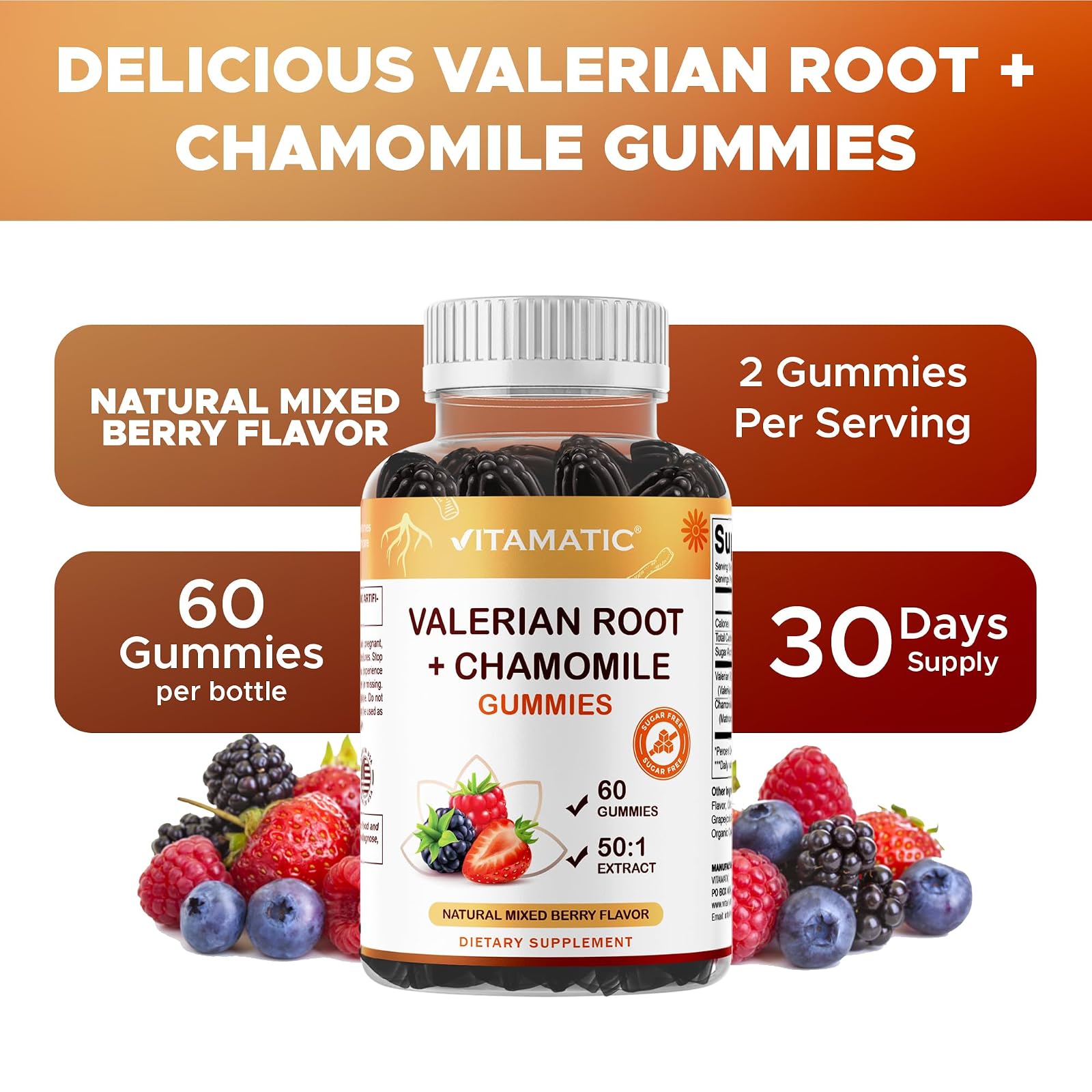 Vitamatic gummies for restful sleep