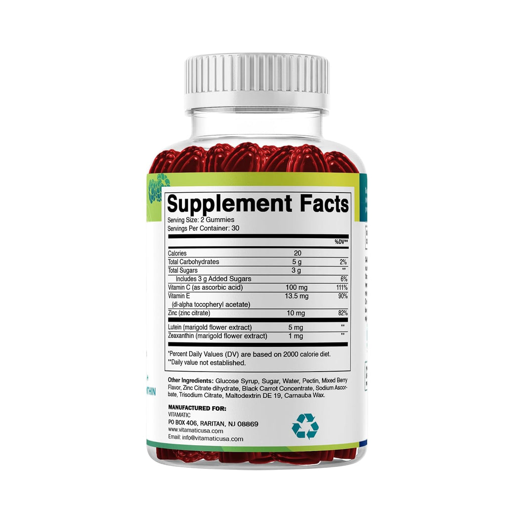 Vitamatic gummies with essential nutrients