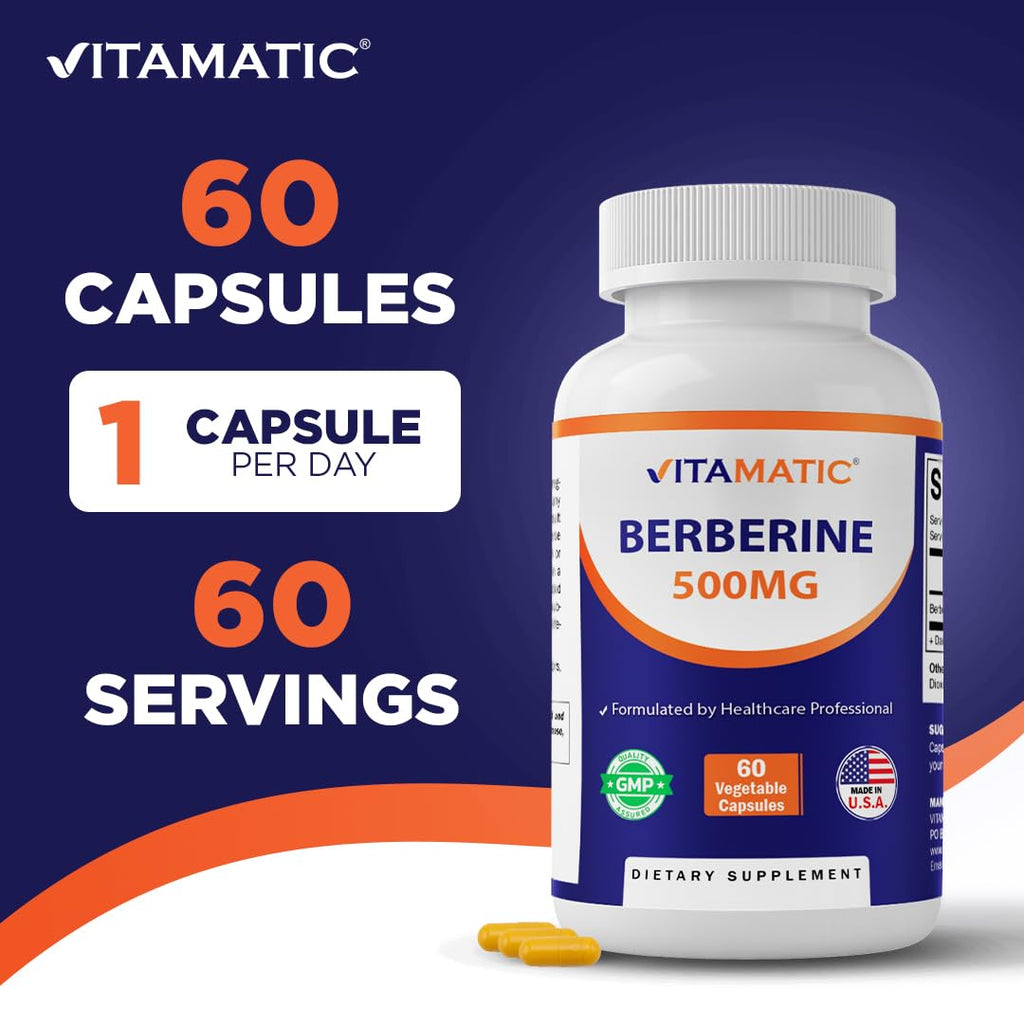 Vitamatic herbal berberine for blood sugar balance