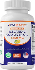 Vitamatic Icelandic cod liver oil softgels