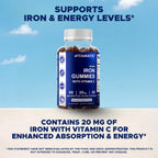 Vitamatic iron gummies for immune health
