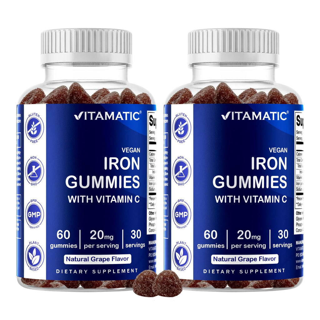 Vitamatic iron gummies for women