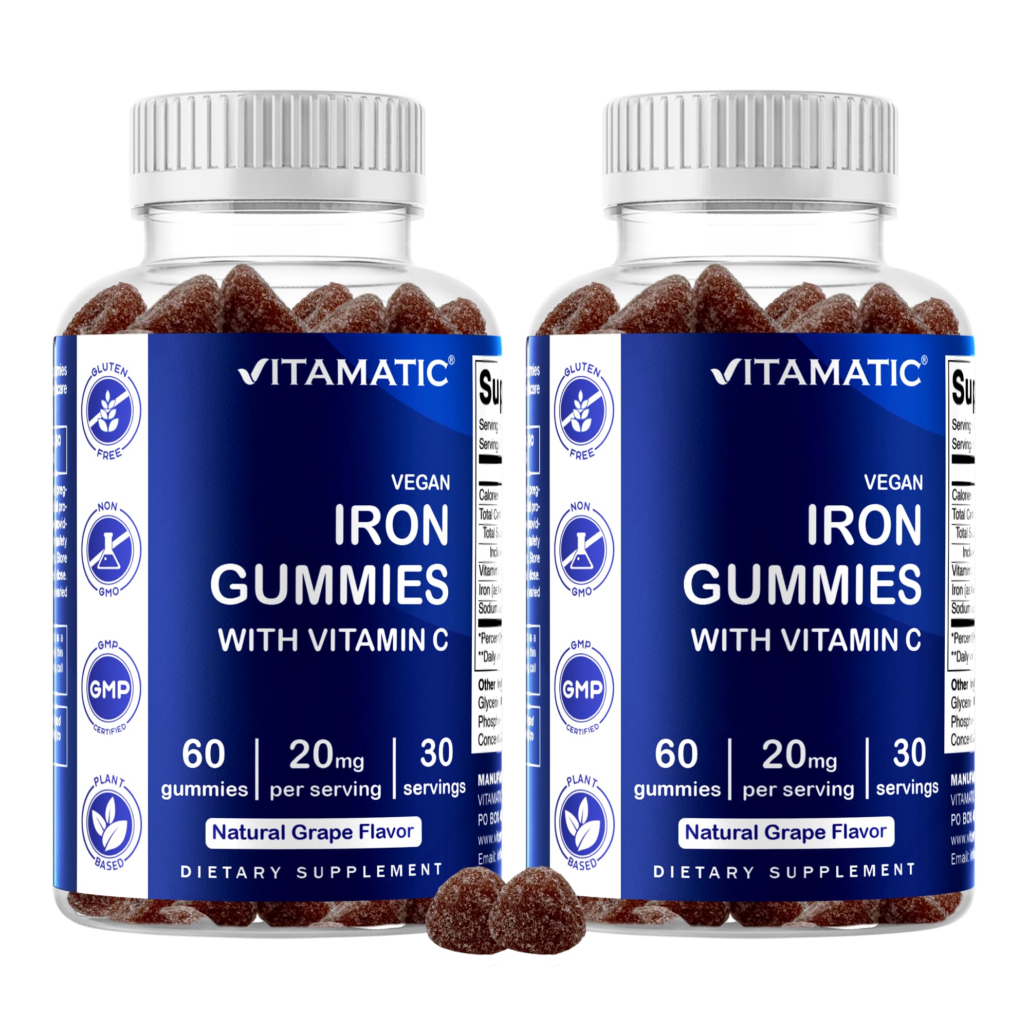 Vitamatic iron gummies for women
