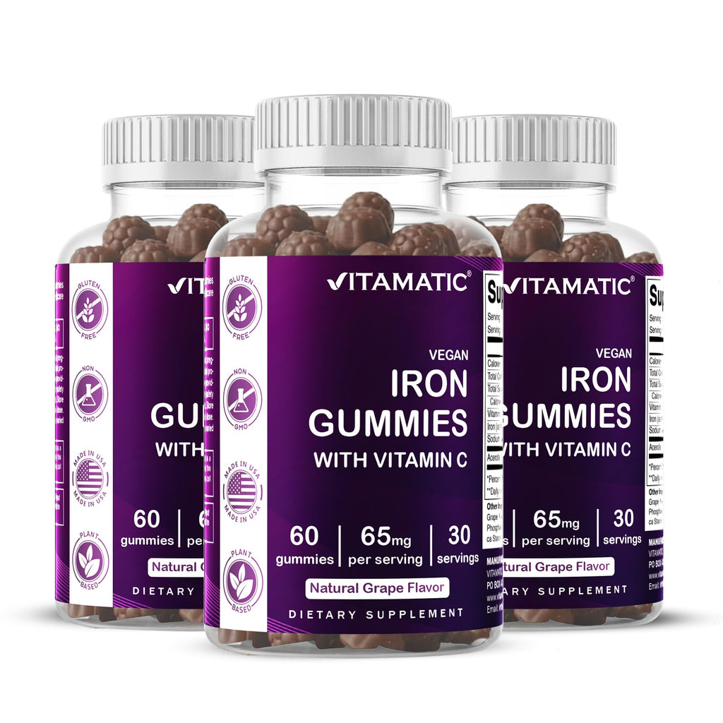 Vitamatic iron gummies for women