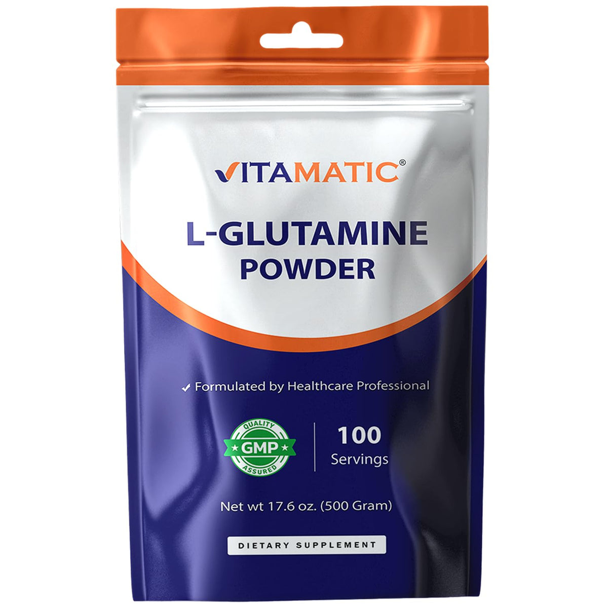 Vitamatic L-Glutamine powder for recovery