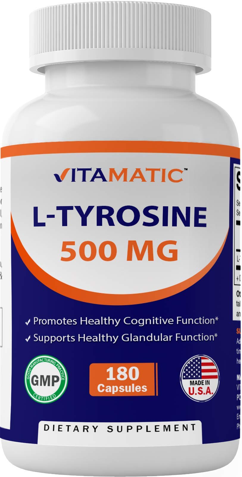 Vitamatic L-Tyrosine energy boost capsules