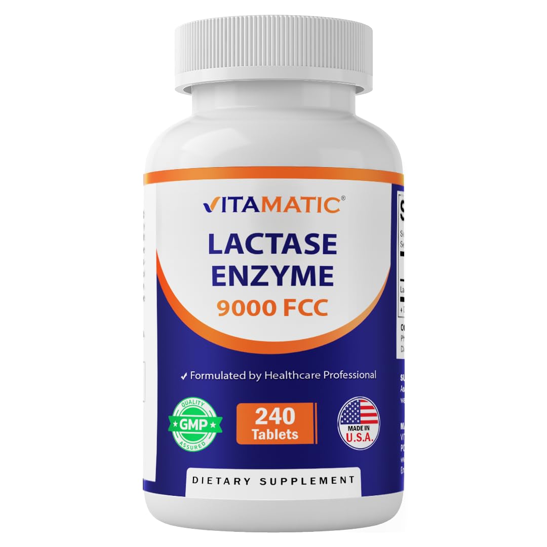 Vitamatic lactase enzyme for digestion