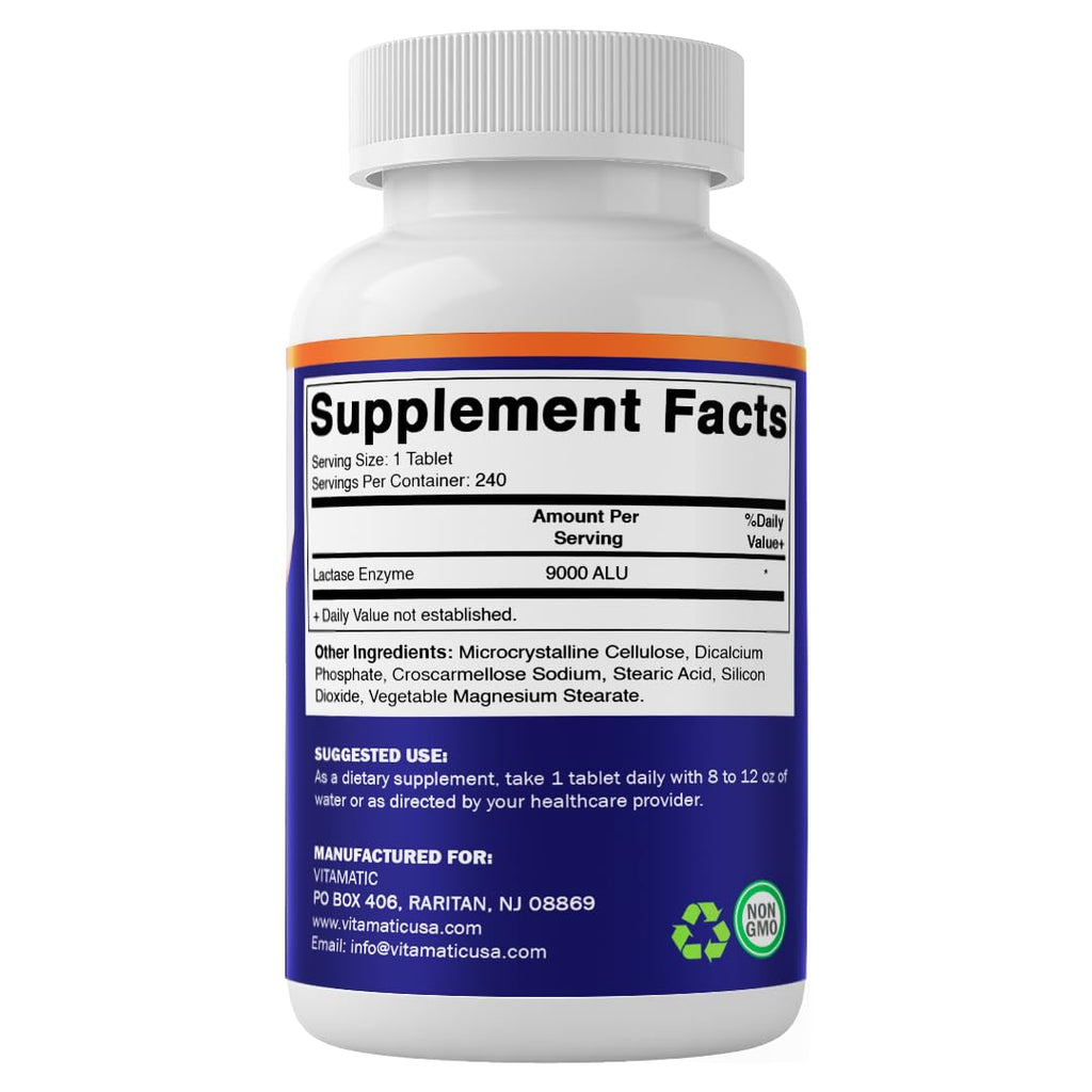 Vitamatic lactase for digestive comfort