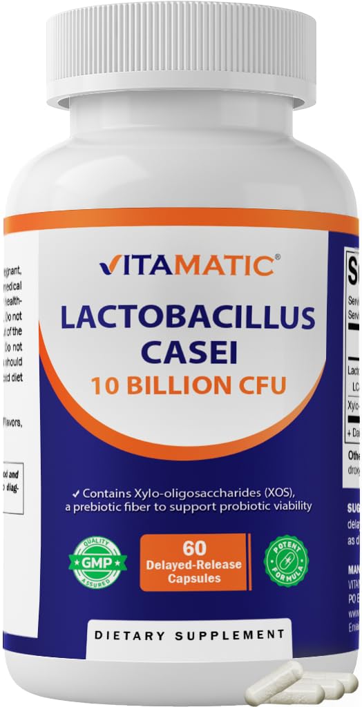 Vitamatic Lactobacillus Casei capsules for gut health