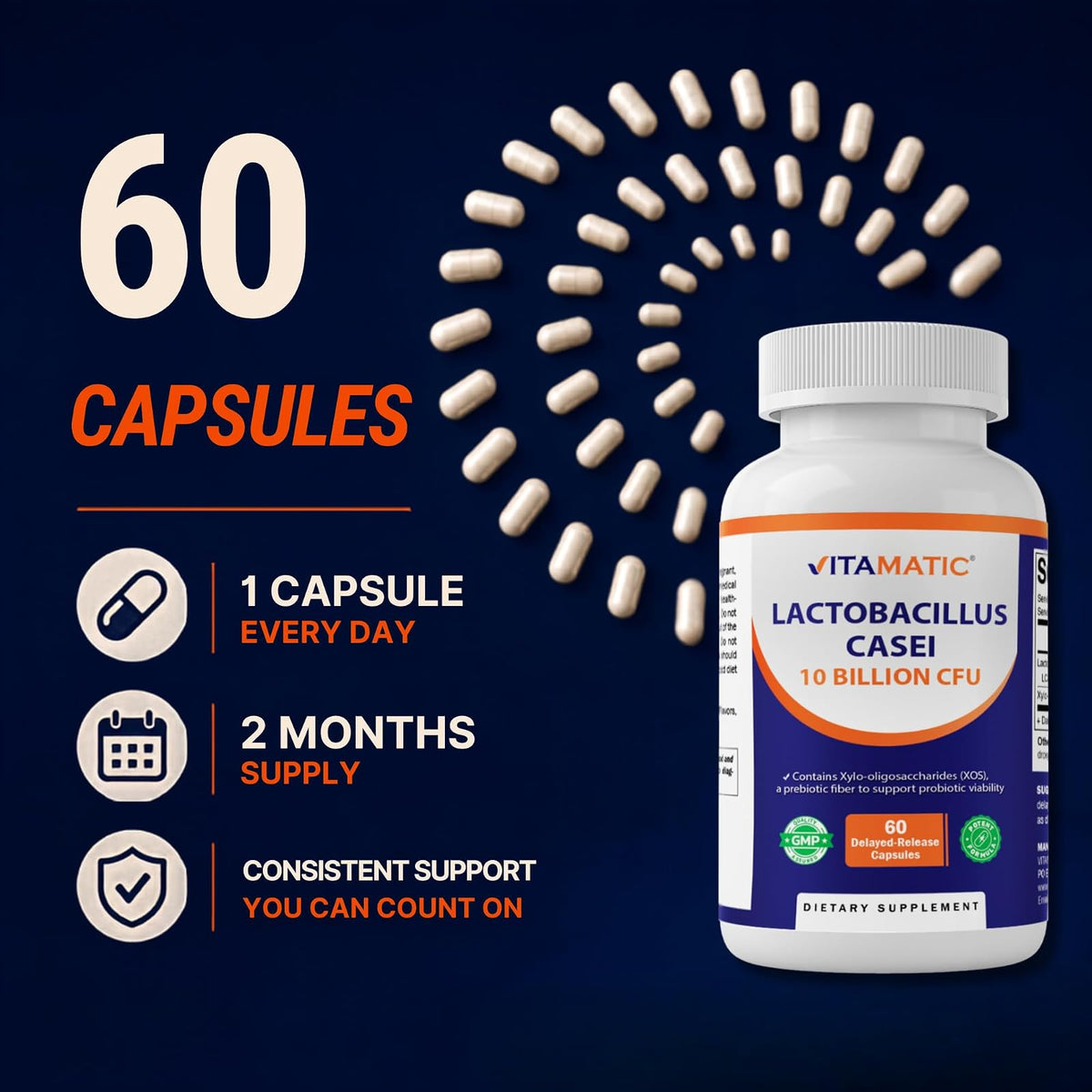 Vitamatic Lactobacillus Casei for immune system boost