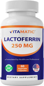 Vitamatic Lactoferrin immune support capsules
