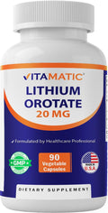 Vitamatic Lithium Orotate capsules for mood support