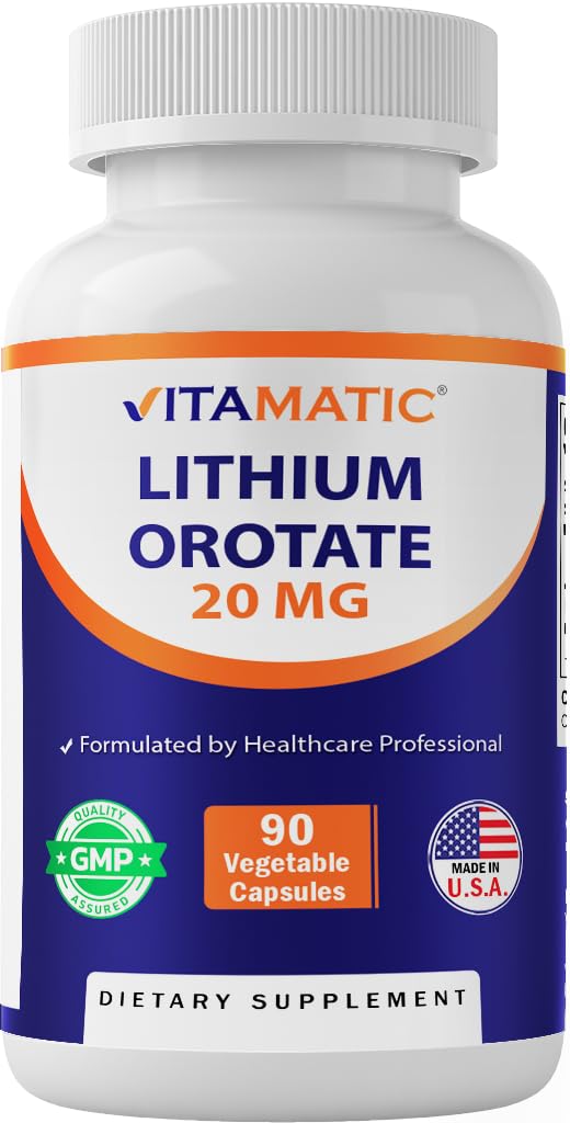 Vitamatic Lithium Orotate capsules for mood support