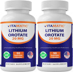 Vitamatic Lithium Orotate veggie capsules