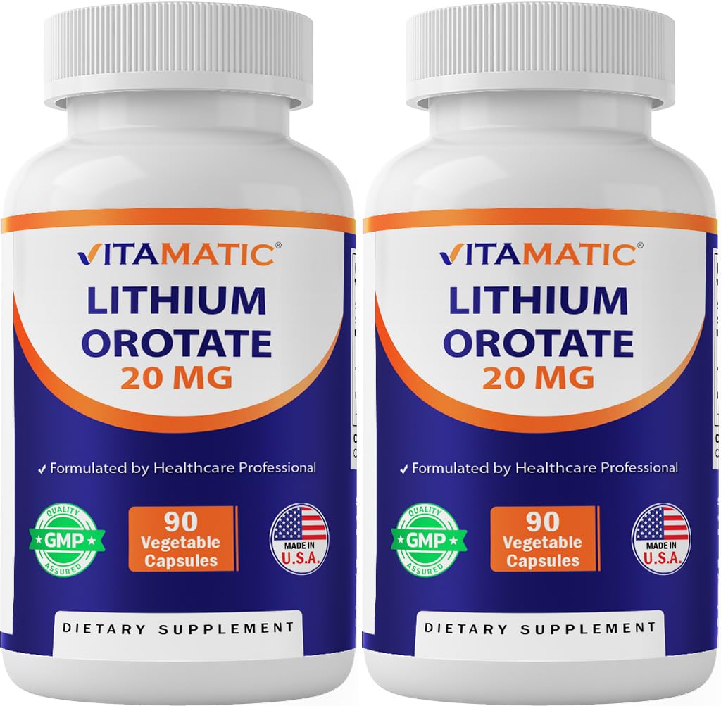 Vitamatic Lithium Orotate veggie capsules