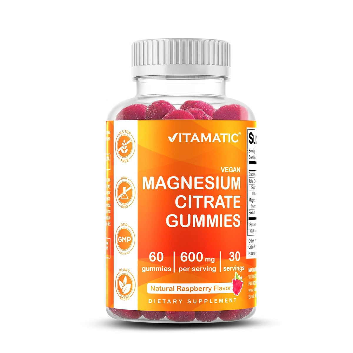 Vitamatic magnesium citrate gummies for relaxation