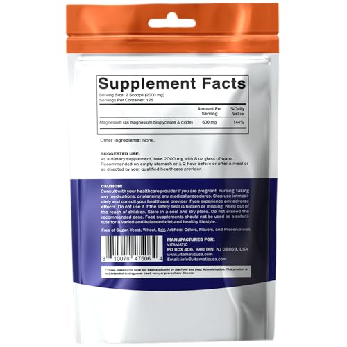 Vitamatic magnesium glycinate supplement