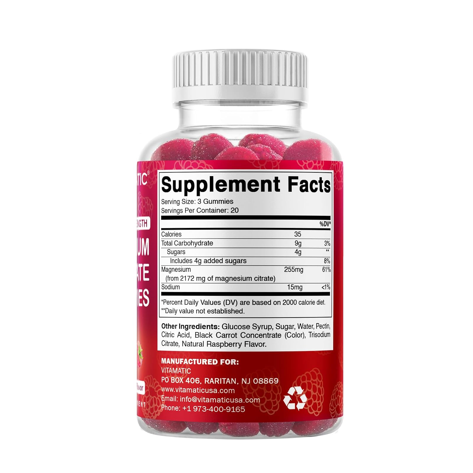 Vitamatic magnesium with calcium and zinc