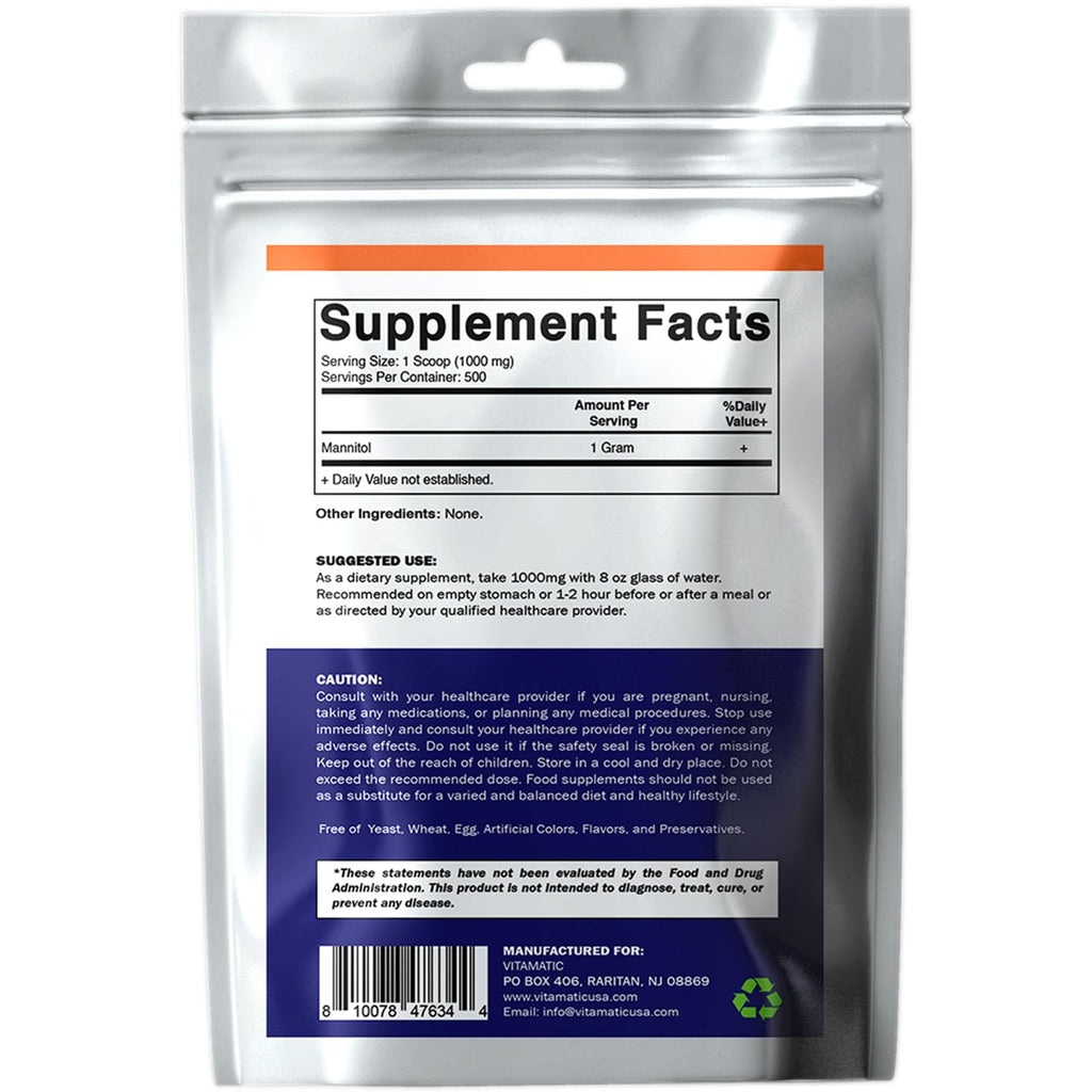 Vitamatic Mannitol Powder for daily wellness