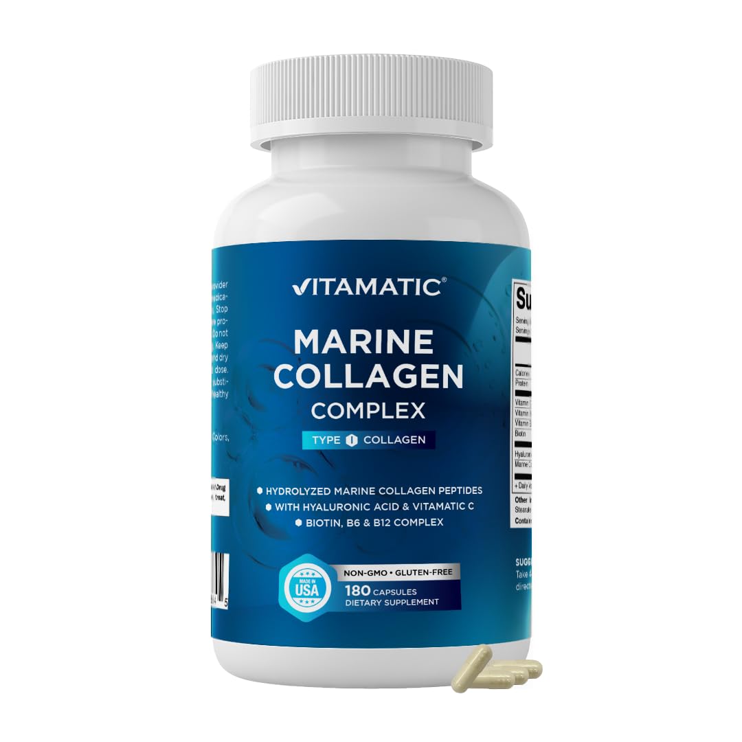 Vitamatic marine collagen capsules for beauty