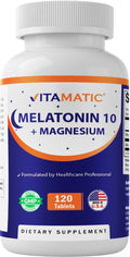 Vitamatic melatonin 10mg tablets for sleep
